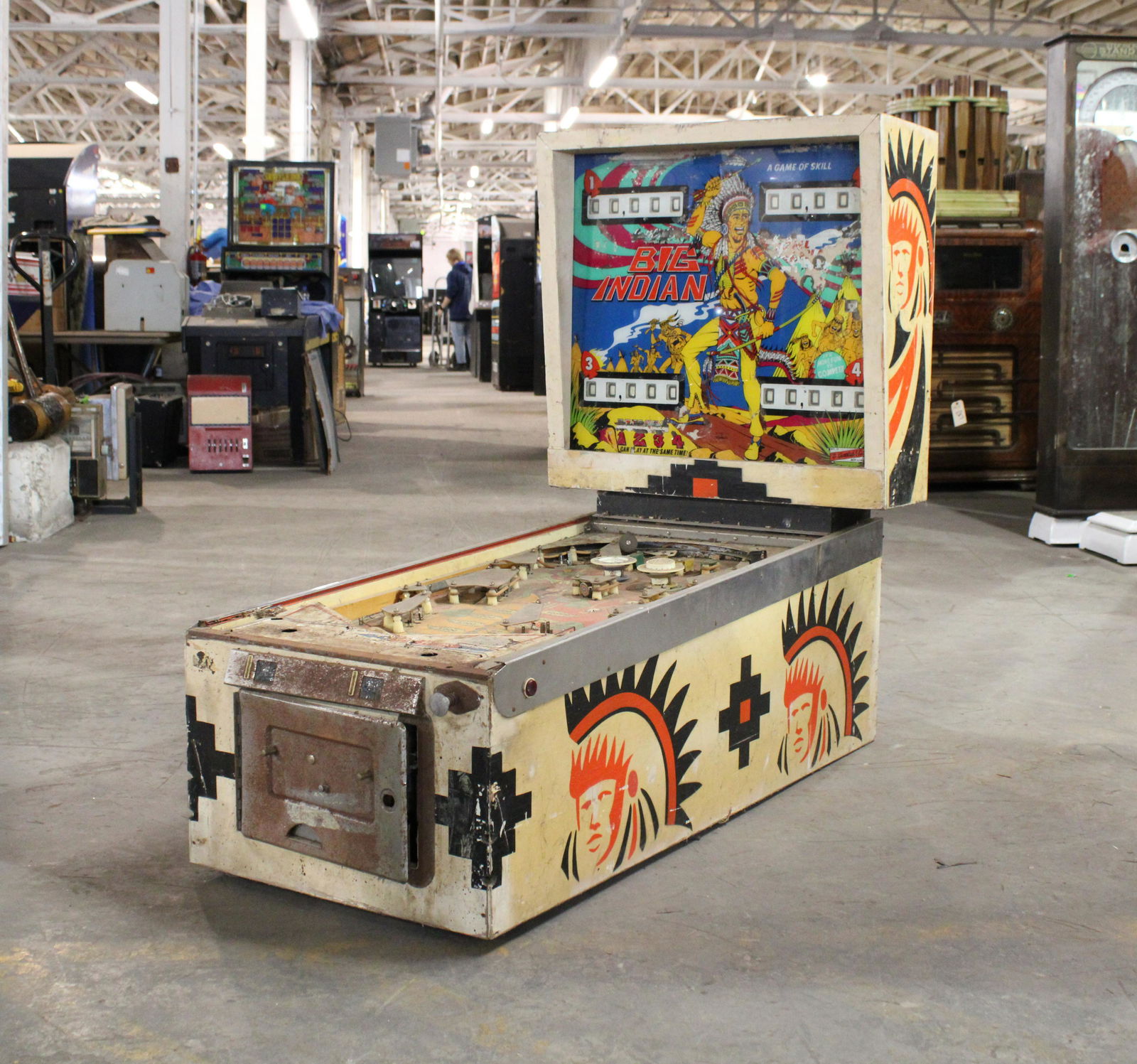 Gottlieb Big Indian Pinball Machine