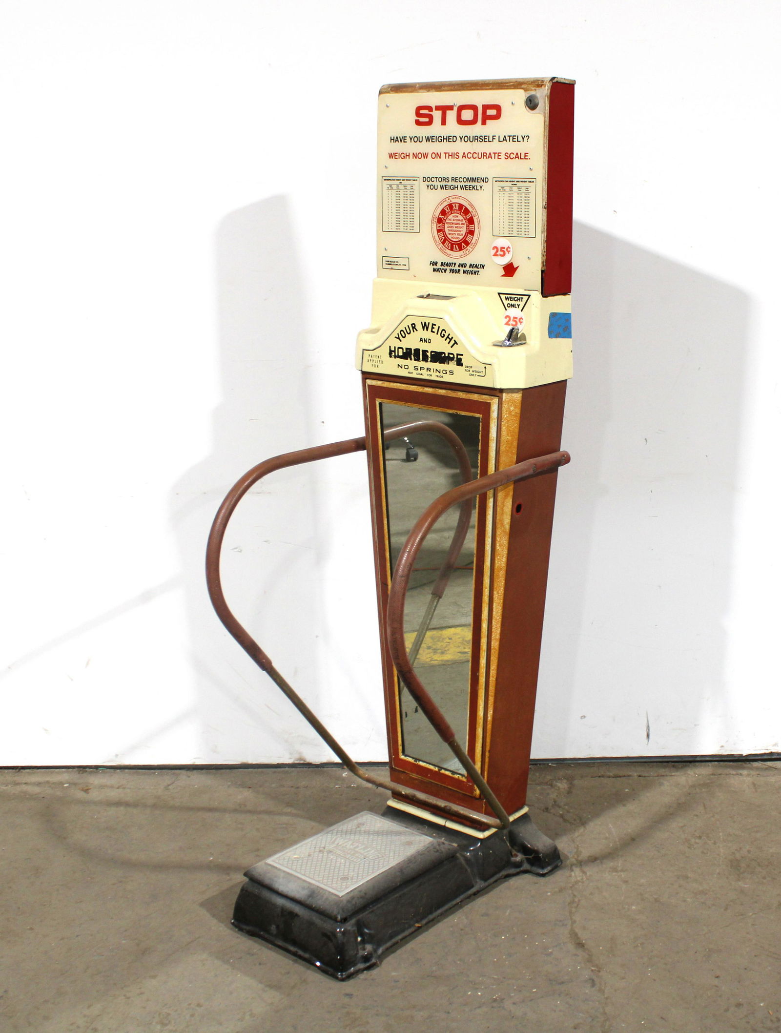 Watling Coin Operated Fortune Penny Scale