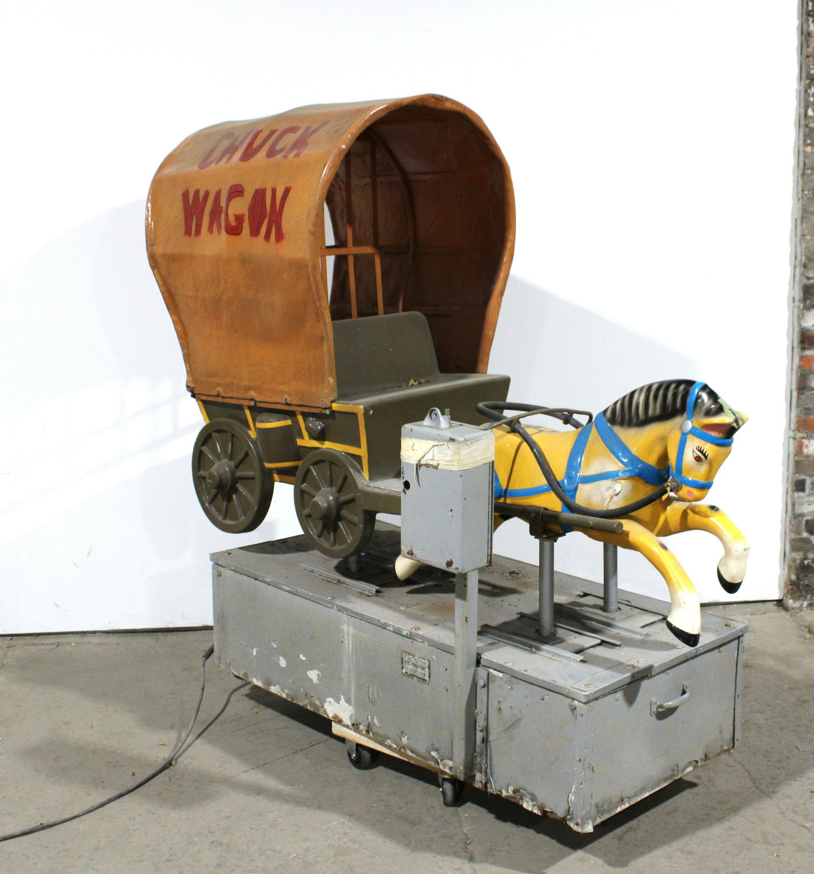 1950s Chuck Wagon Coin Operated Kiddie Ride