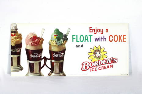 Borden's Ice Cream And Float Sign