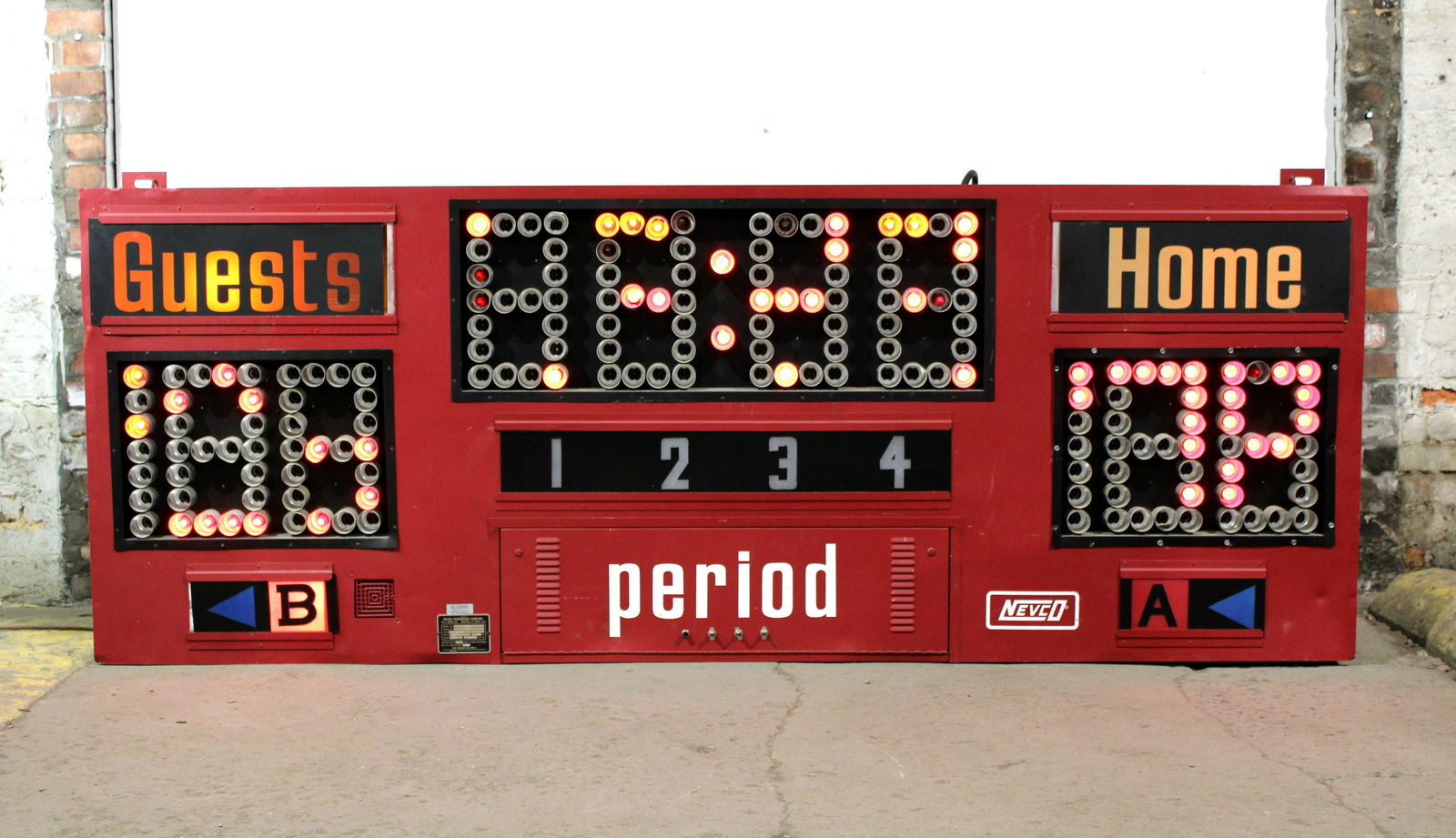8ft Nevco Light Up Scoreboard