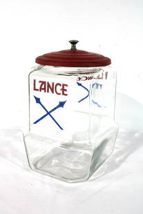 Lance Jars Rack With Metal Lance Sign