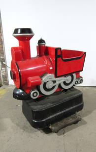 Red Train Coin Operated Kiddie Ride