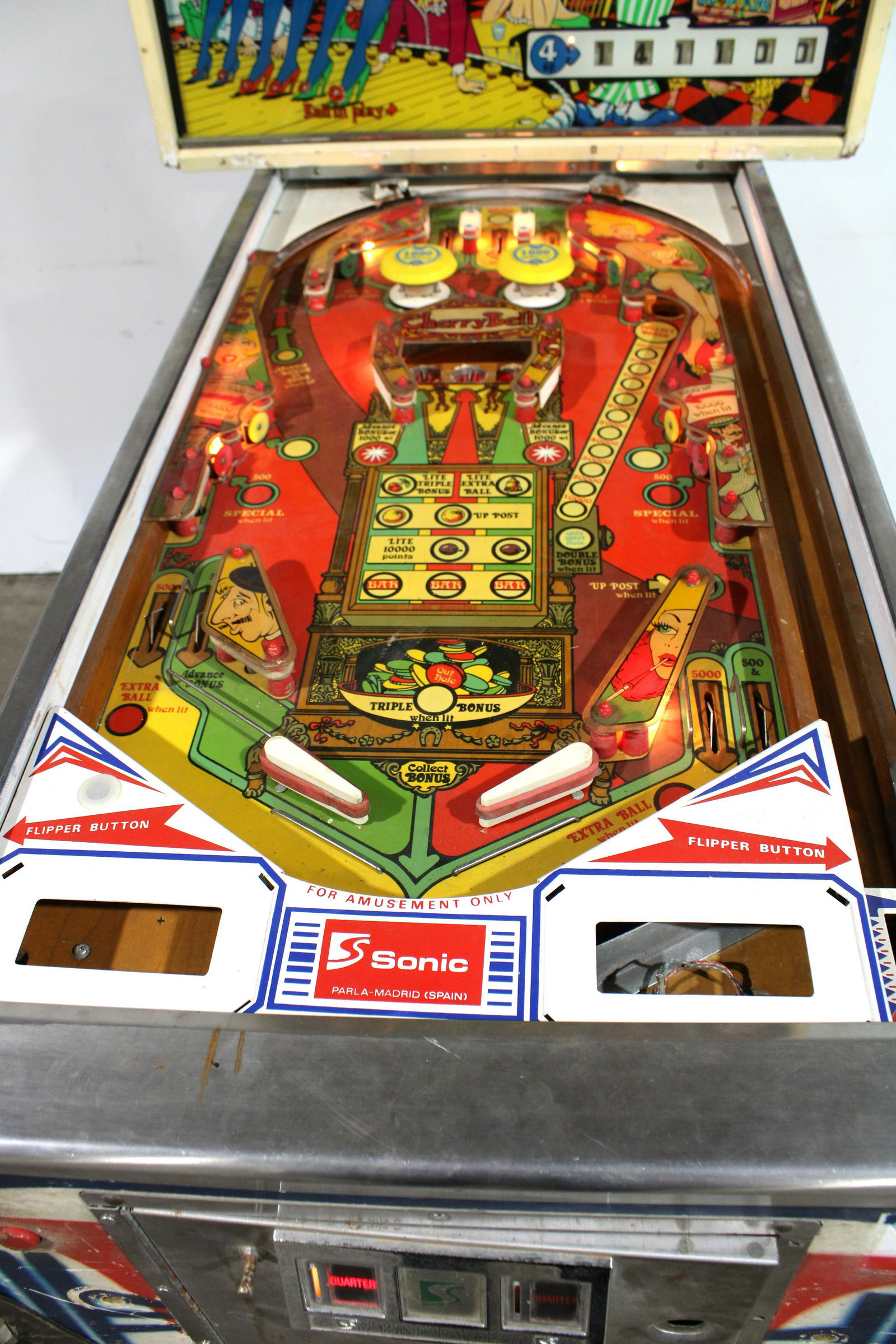 Sonic Cherry Bell Pinball Machine - Jun 24, 2021 | Jaybird Auctions in MD
