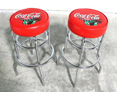 Antique Coca Cola Bar & Stools