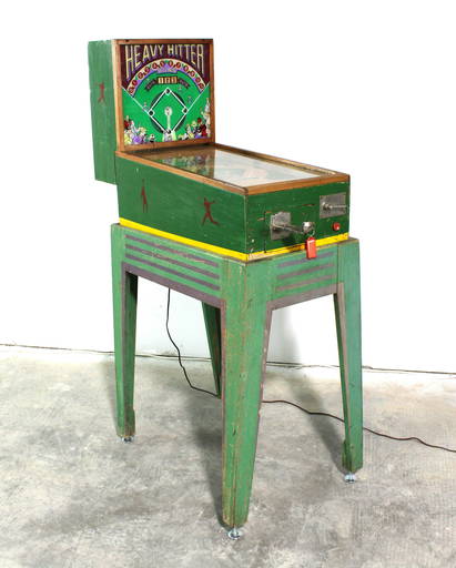 Bally Heavy Hitter Pitch And Bat Baseball Game, 1947