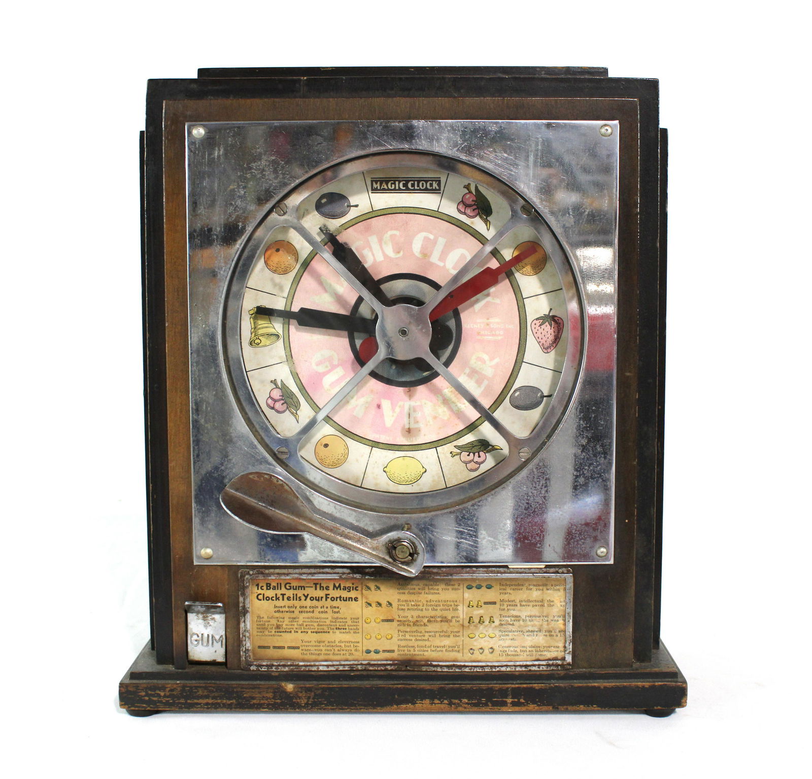 Keeney Magic Clock Coin Op Trade Stimulator, 1930s