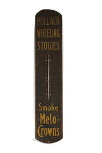 Vintage Pollack Wheeling Stogies Thermometer