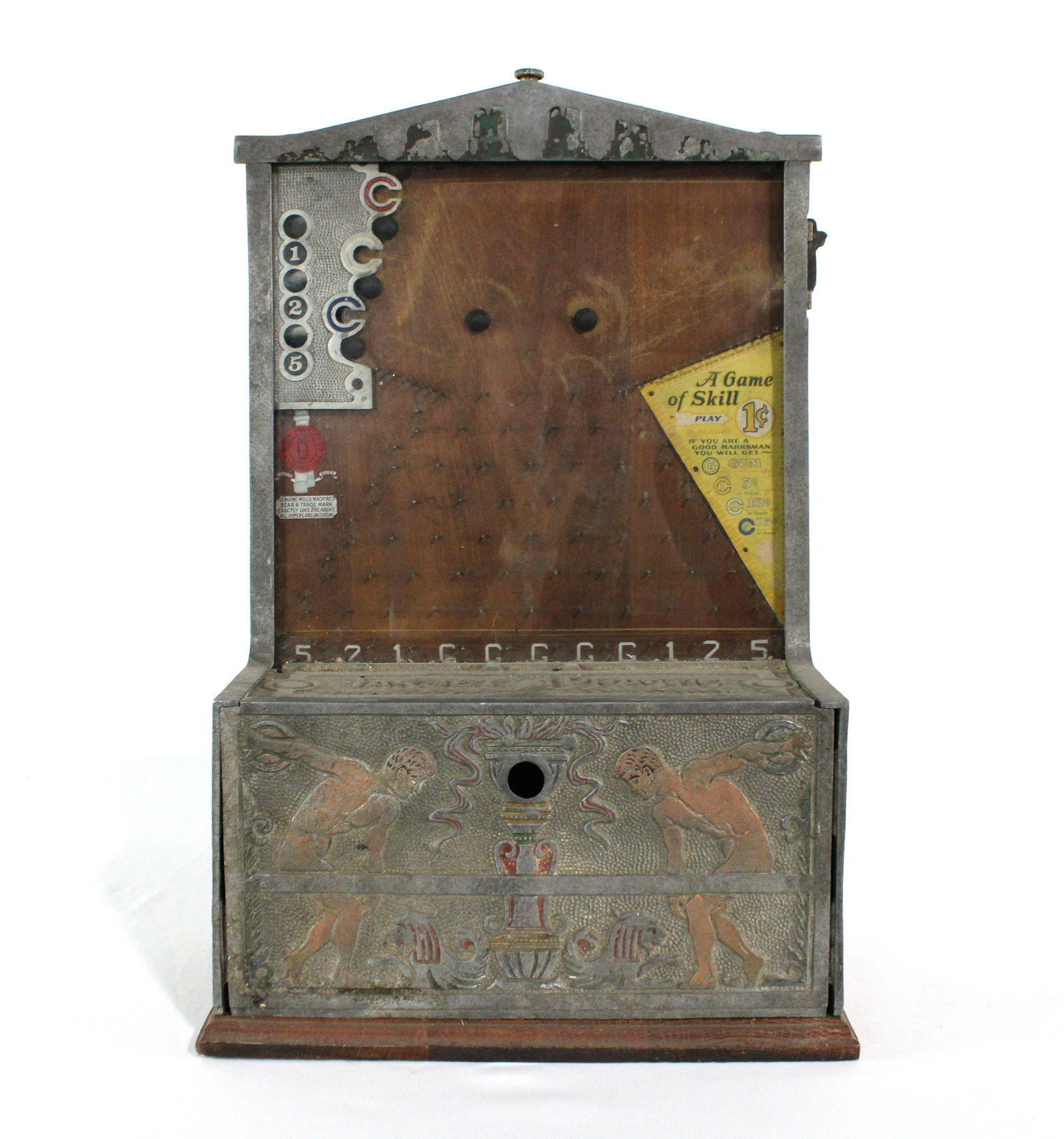 Mills Target Practice 1 Cent Coin Op Trade Stimulator