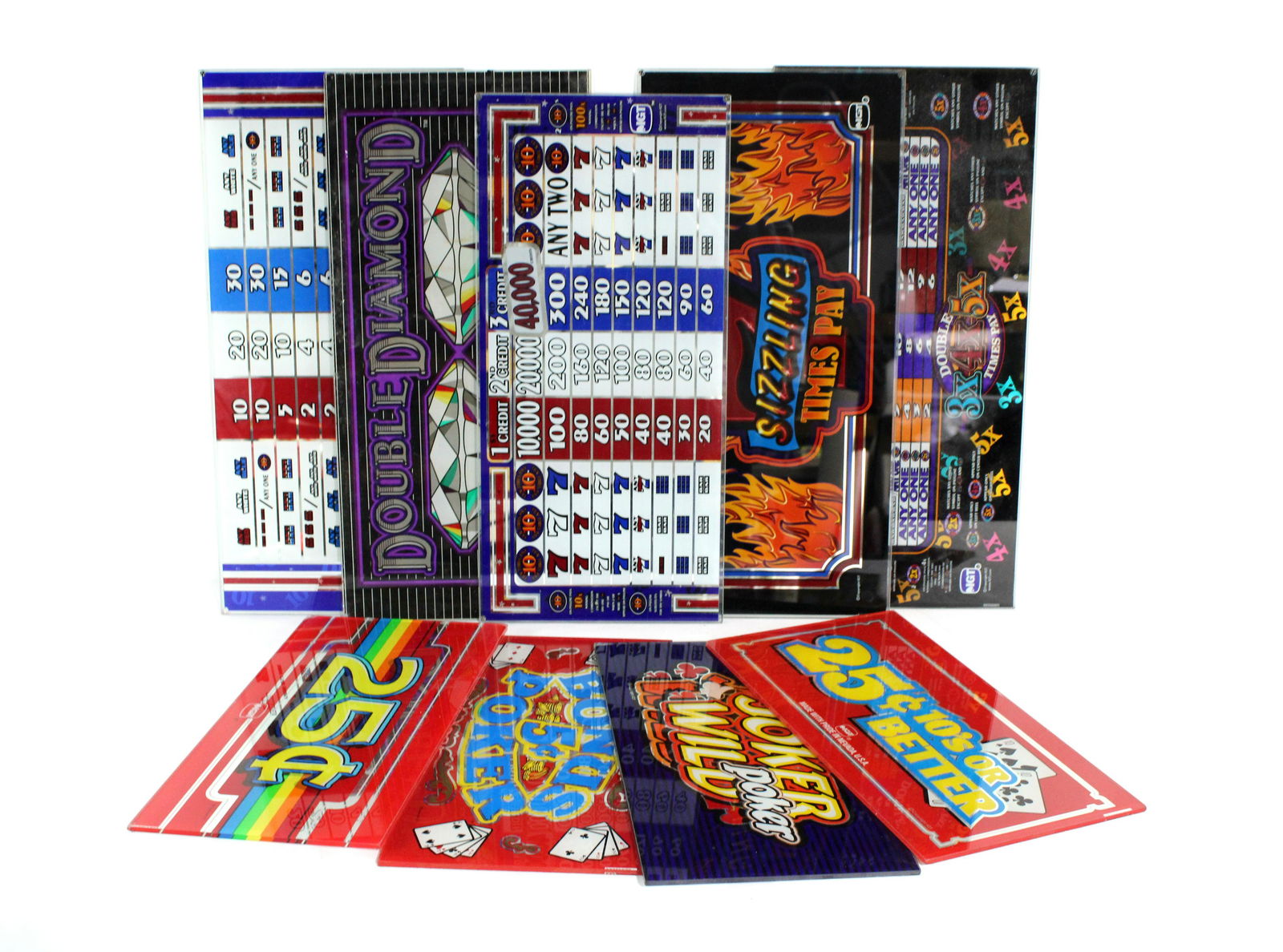 Igt Assorted Slot Machine Glass