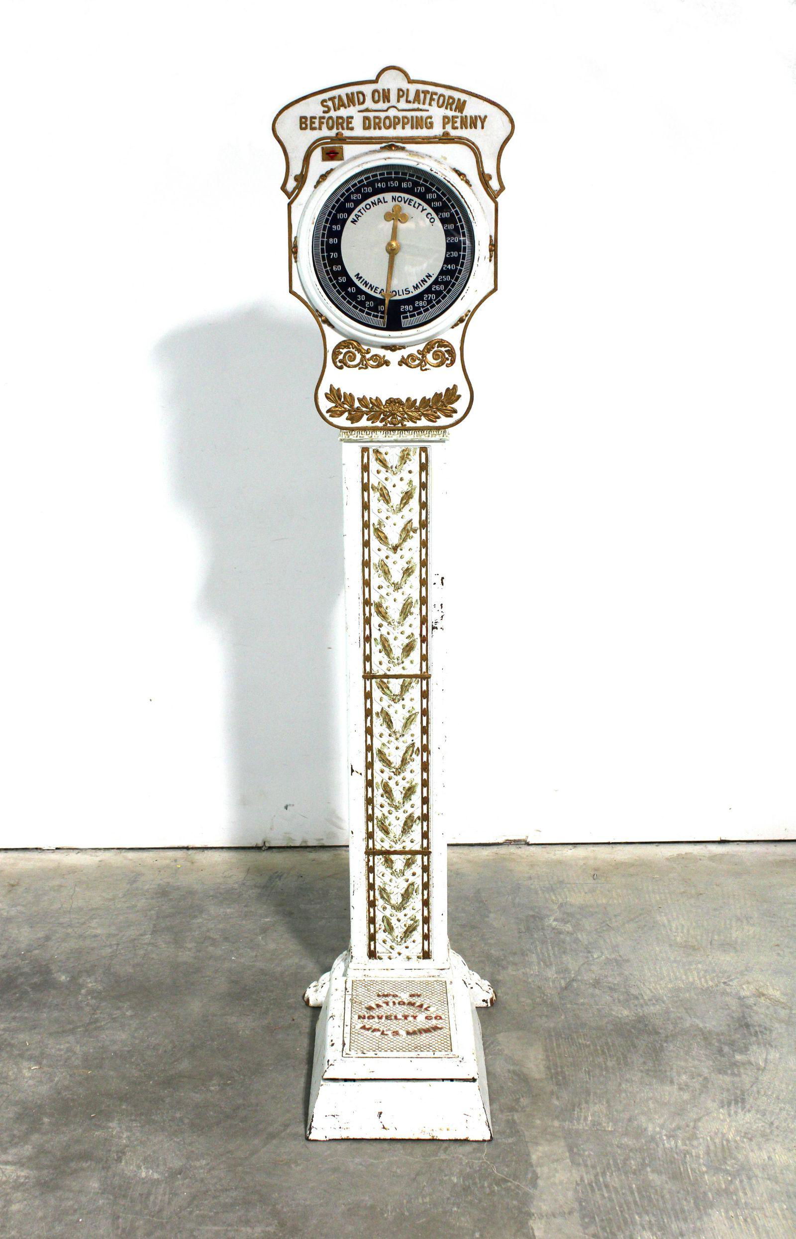 National Novelty Co. Cast Iron Penny Scale