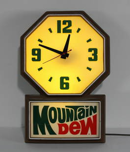 Mountain Dew Light Up Clock