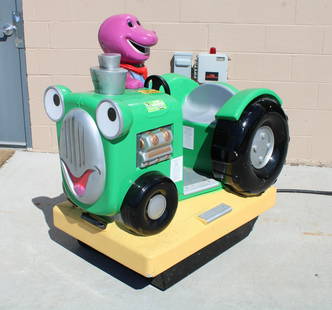 Barney Train Coin Operated Kiddie Ride