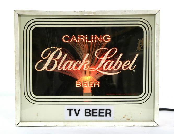 Carling Black Label Beer Fiber Optic Advertising Sign
