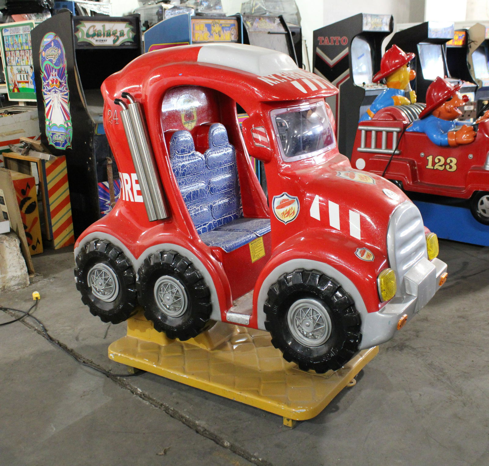 Nyfd Fire Truck Coin Operated Kiddie Ride