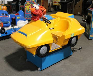 Sesame Street Zoe And Elmo Coin Op Kiddie Ride