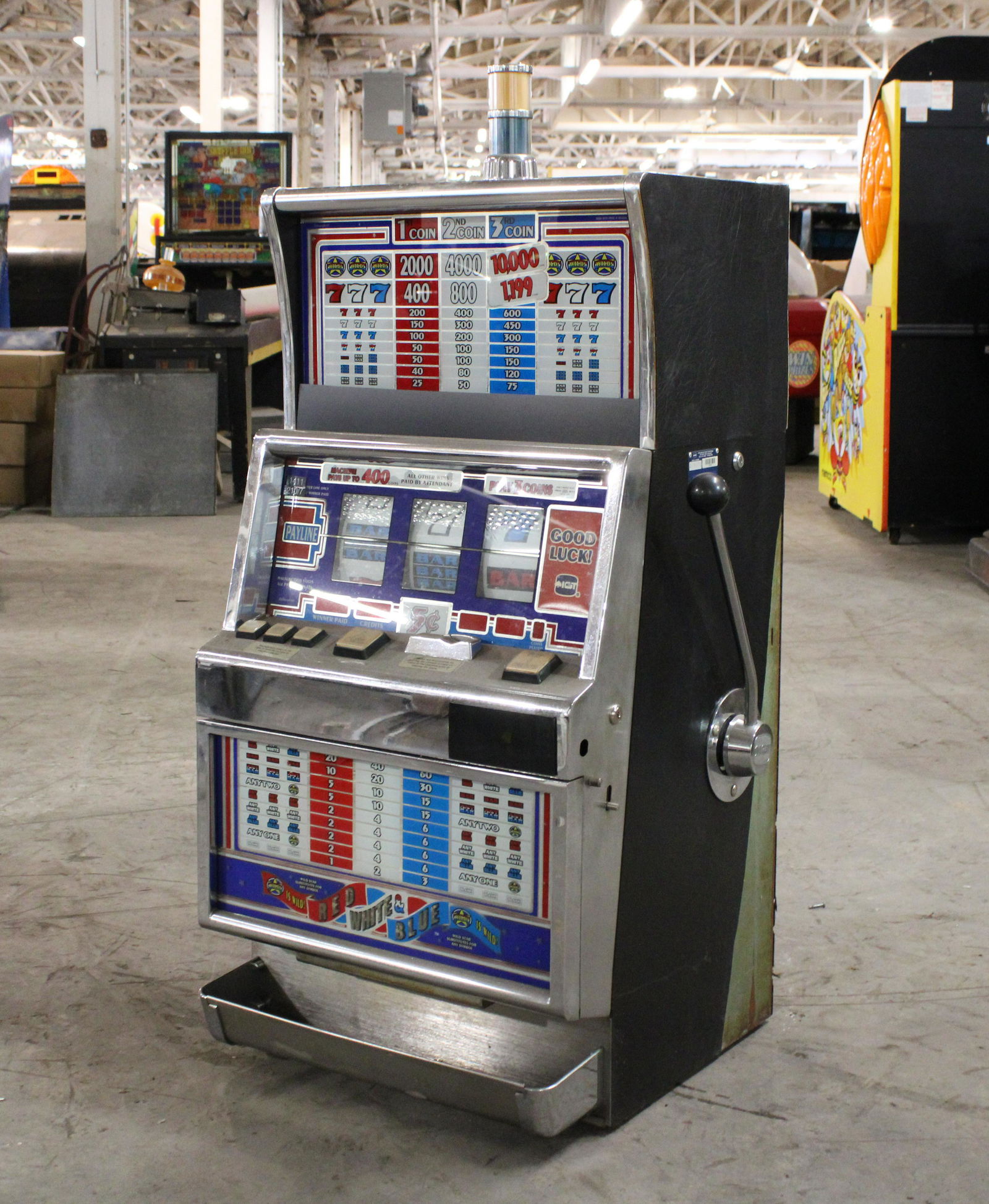 IGT Red White & Blue Slot Machine (#0337) on Apr 28, 2022 | Jaybird ...