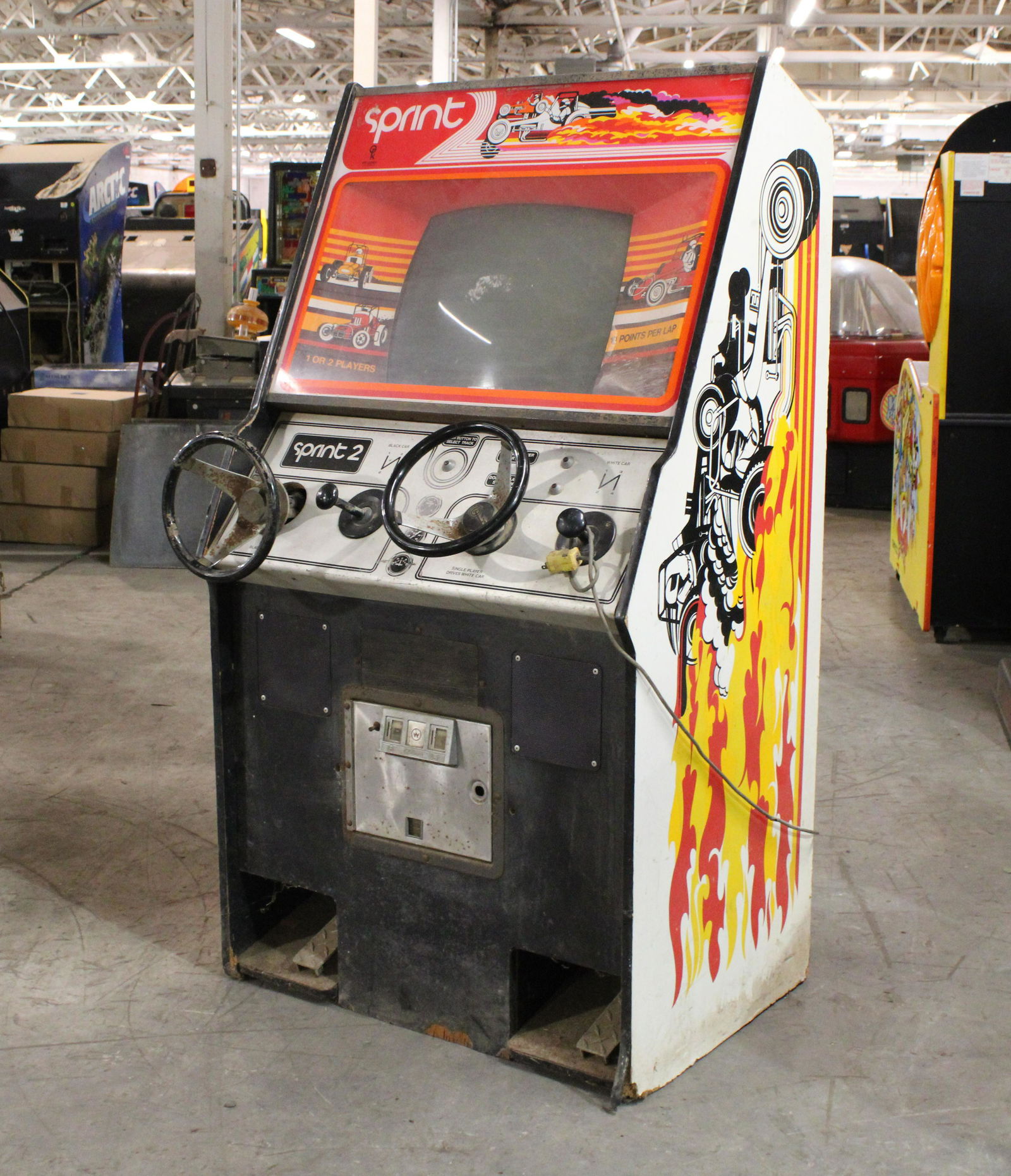 Atari Sprint 2 Arcade Machine