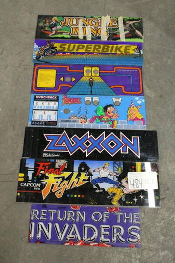 Vintage Arcade Machine Headers - Apr 28, 2022 | Jaybird Auctions in MD