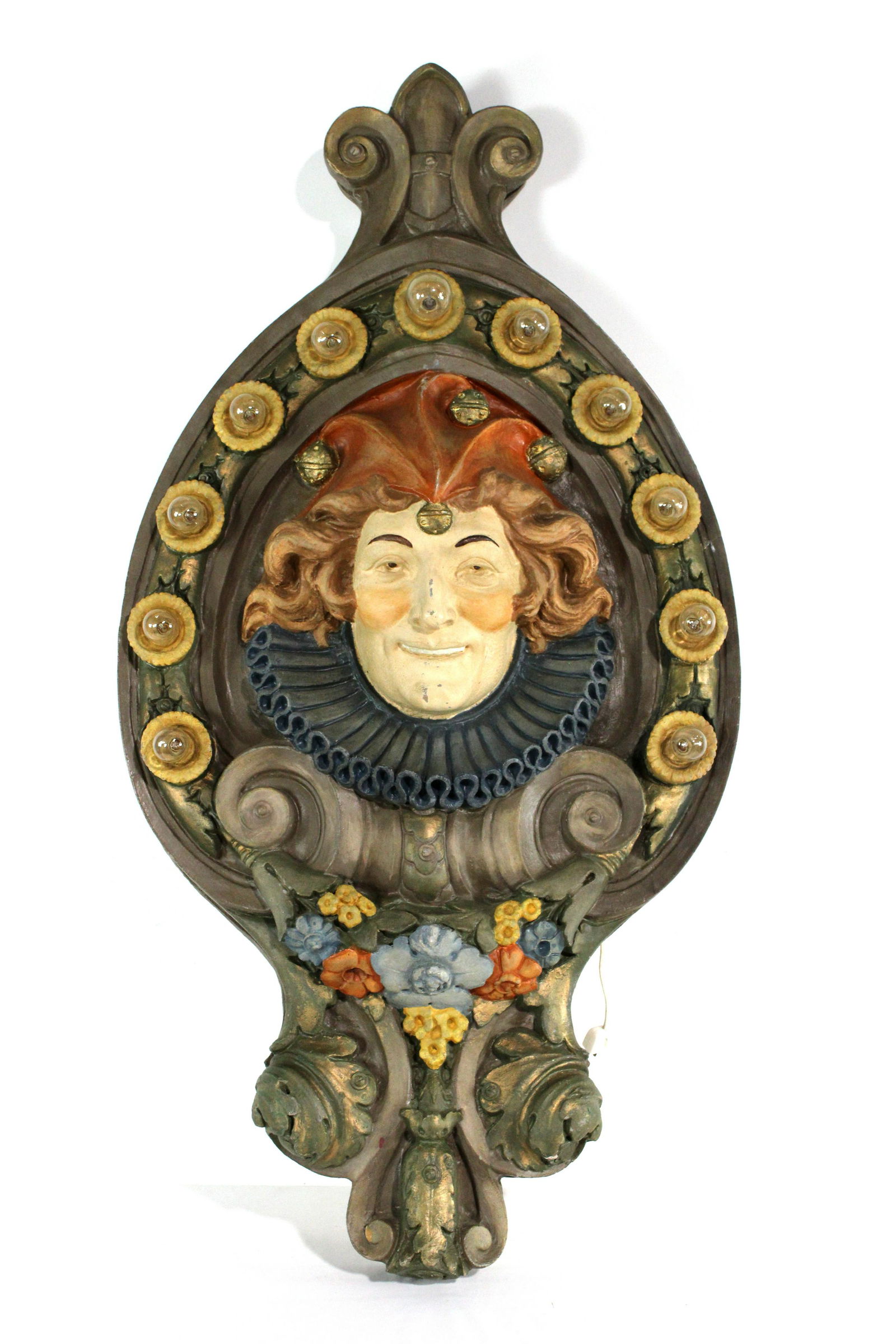 Carousel Jester Head Plaque / Shield