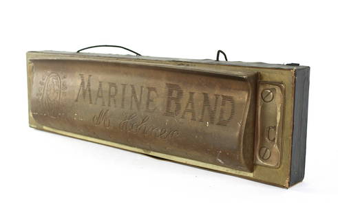 M. Hohmer Marine Band Store Display Hanging Harmonica