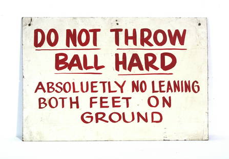 Buy Carnival Big Ball Sign Painted On Board 1950 | Jasper52 In Ny