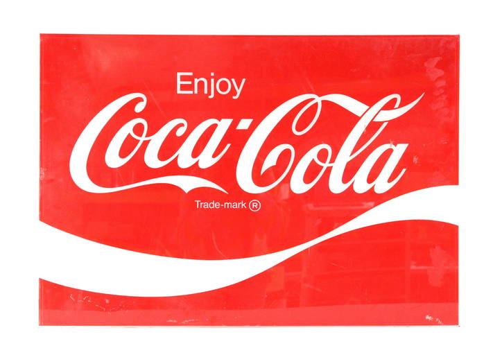 Coca Cola Cooler Sign