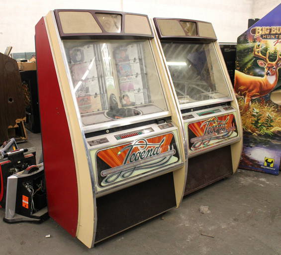 Two Rockola Legend Jukebox Cabinets