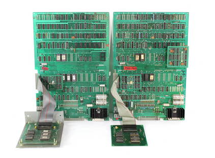 Two Bally Ms. Pac Man Arcade Game Boards