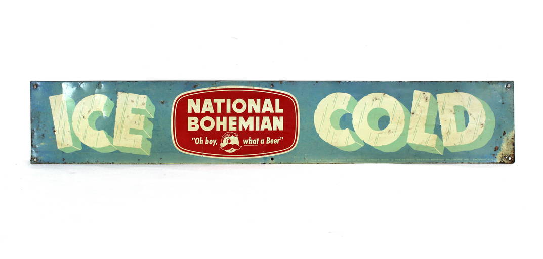 National Bohemian, Natty Boh "ice Cold" Tin Sign