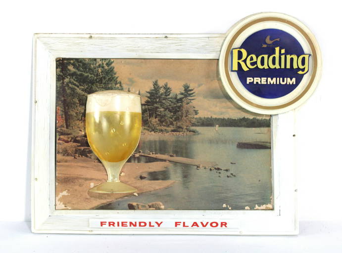 Reading Premium Beer Sign (#0250) on Aug 11, 2022 | Jaybird Auctions in MD