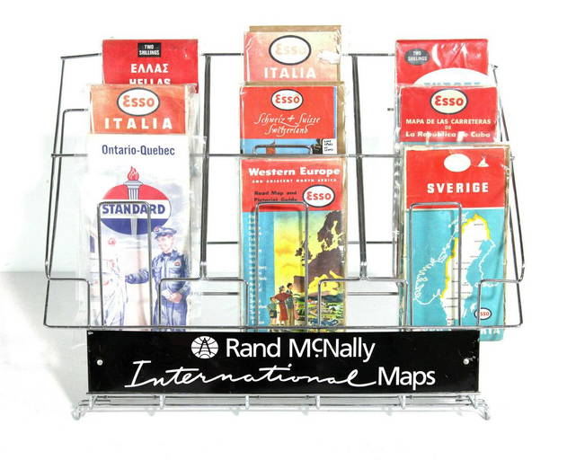Rand McNally International Road Map Holder with Original Maps (#0291 ...