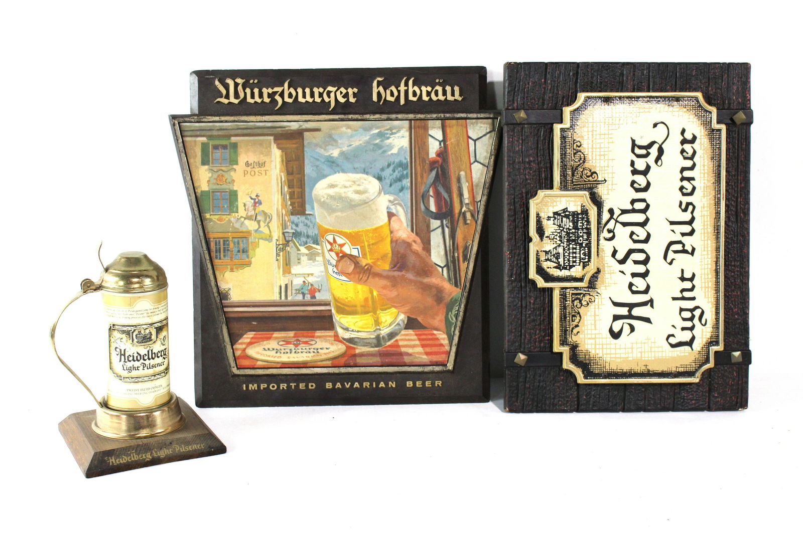 Heidelberg and Wurzburger German Beer Signs - Aug 11, 2022 | Jaybird ...
