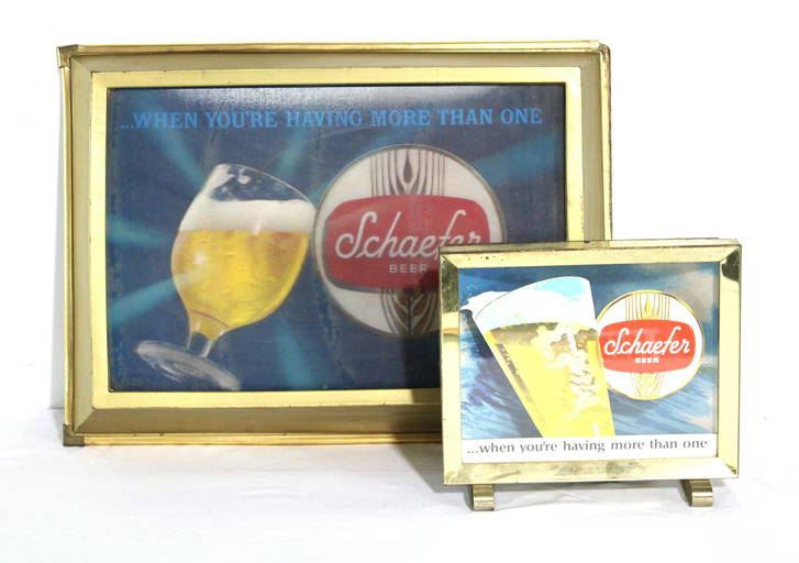 Schaefer Beer Light Up Signs