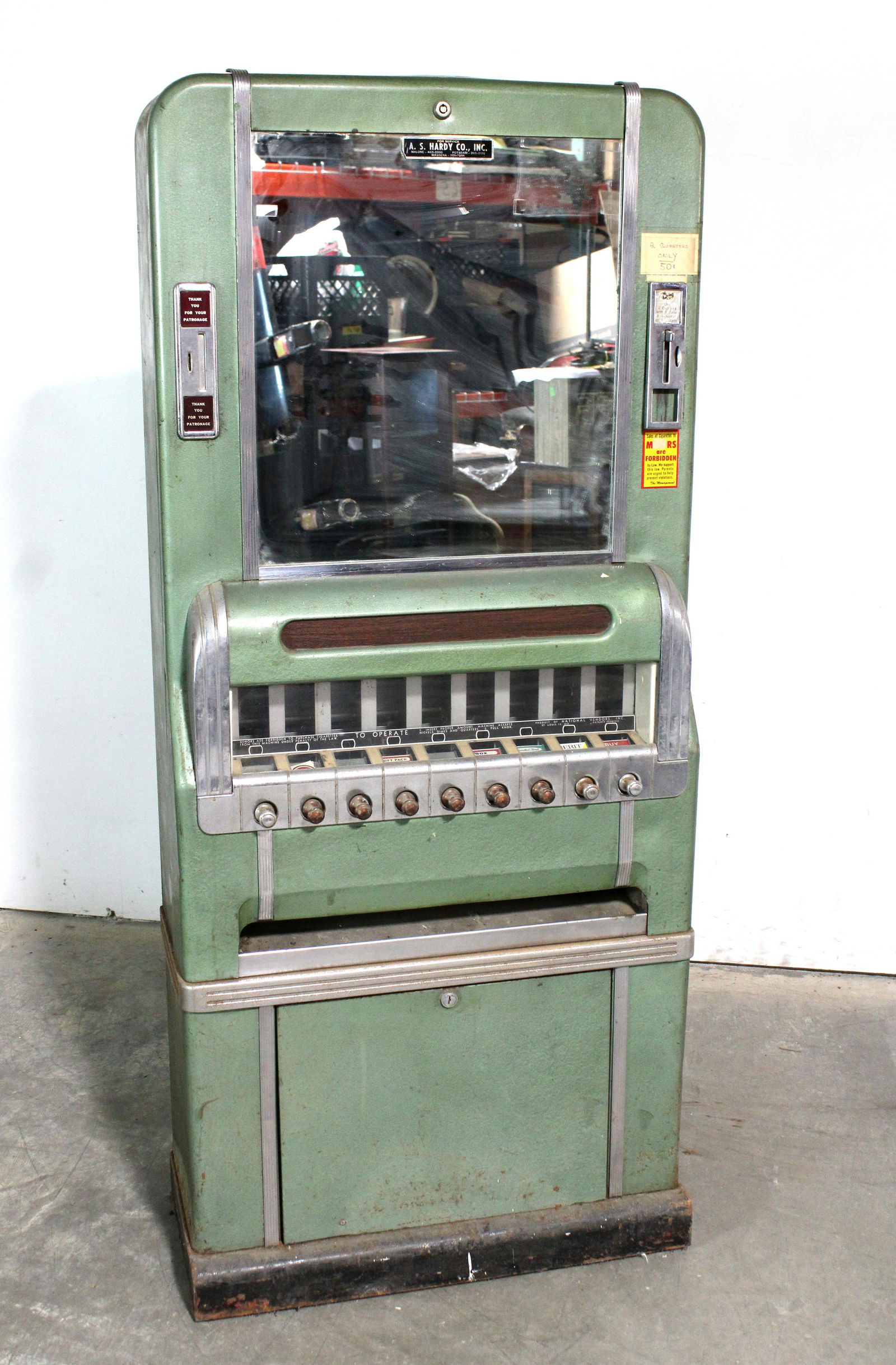 National Coin Op Cigarette Vending Machine