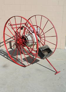 Antique Fire Hose Cart