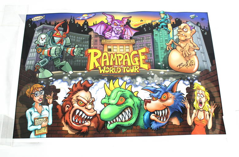 Autographed Bally Rampage World Tour Poster, Brian Colin