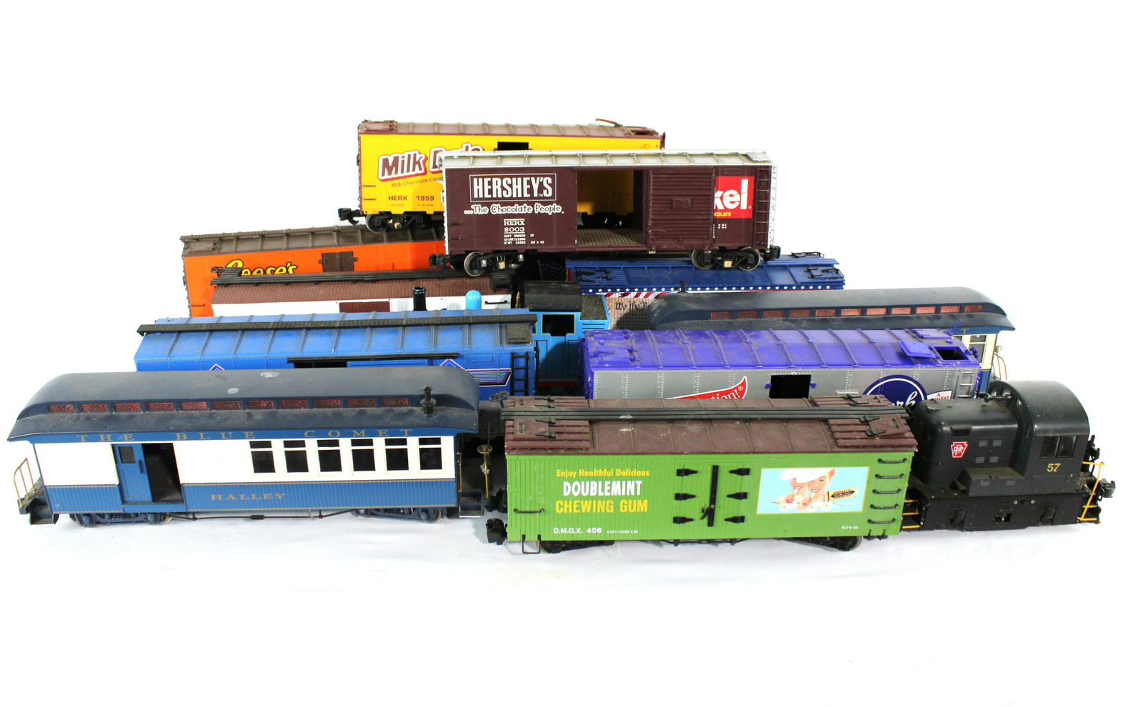 Various Scale Model Train Cars