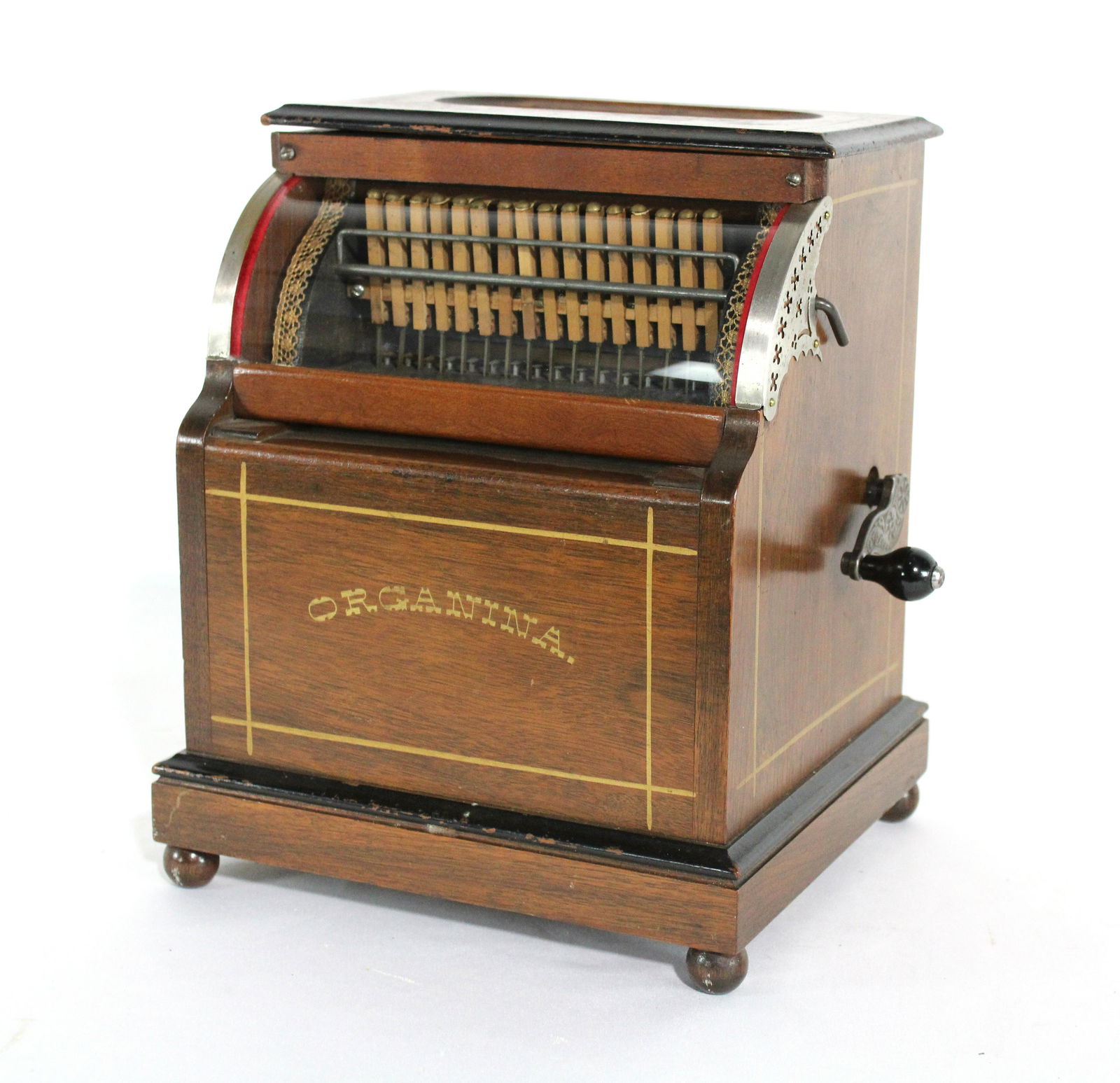 Organina Player "The Musical Marvel" Hand Crank Roller Organ Music Box ...