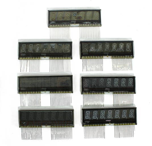 Seven Digit Glass Alpha Numeric Pinball Displays (#0366) on Jan 05 ...