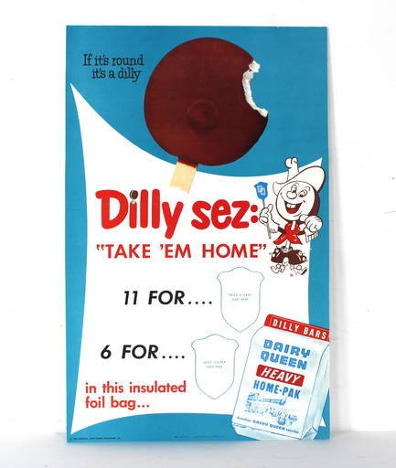Dairy Queen Dilly Original Advertising Poster (#0062) on Jan 05, 2023 ...