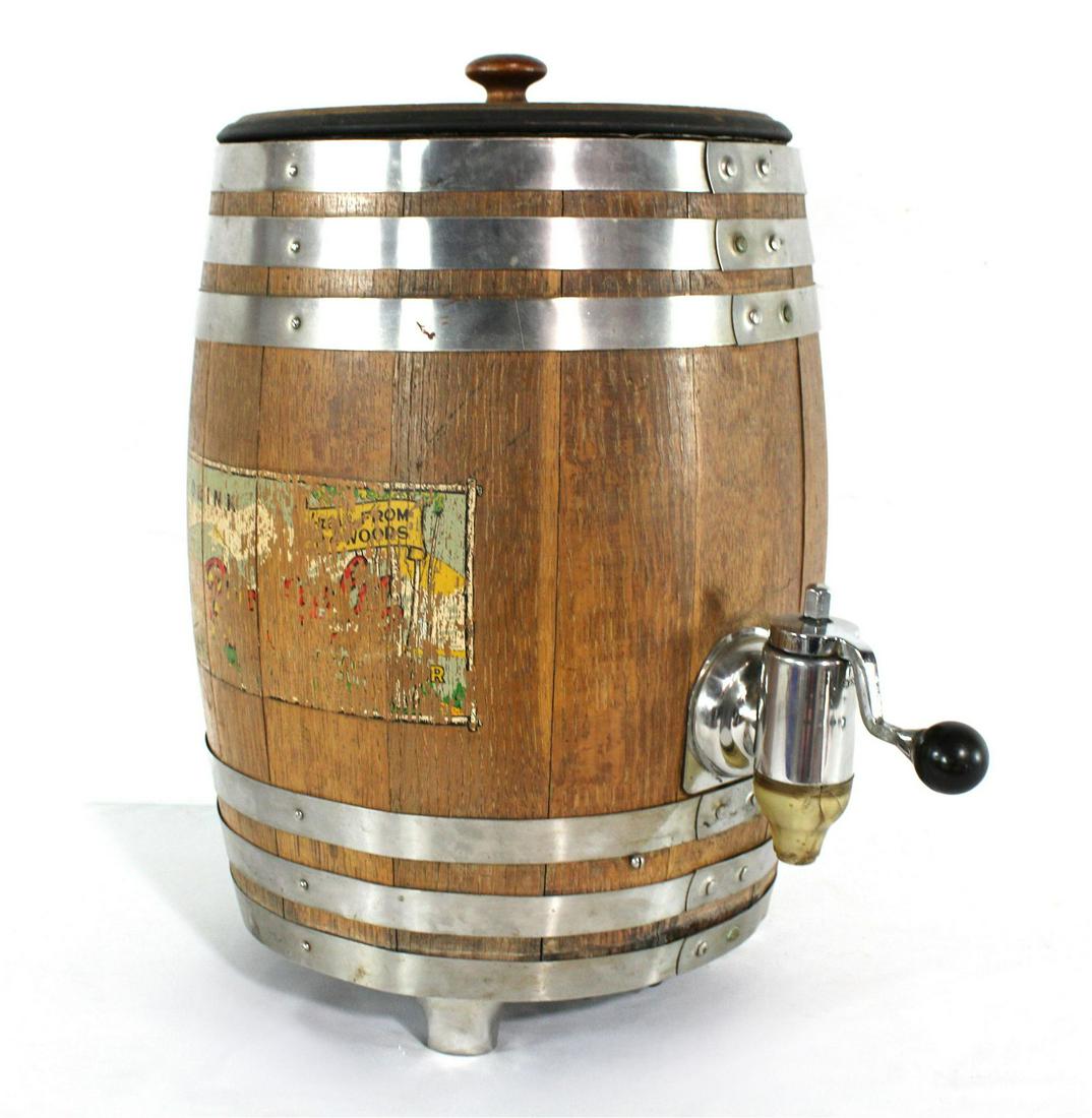 Birchola Wooden Barrel Dispenser.