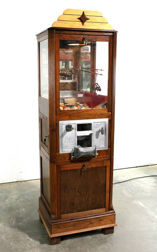Restored Exhibit Supply Iron Claw Arcade Machine