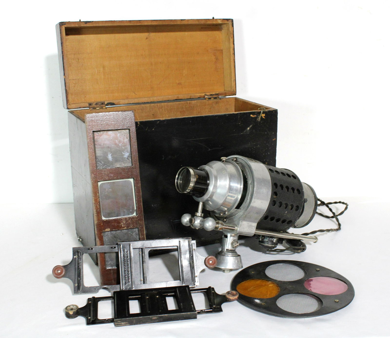 Victor Magic Lantern Slide Projector From Odd Fellows Lodge