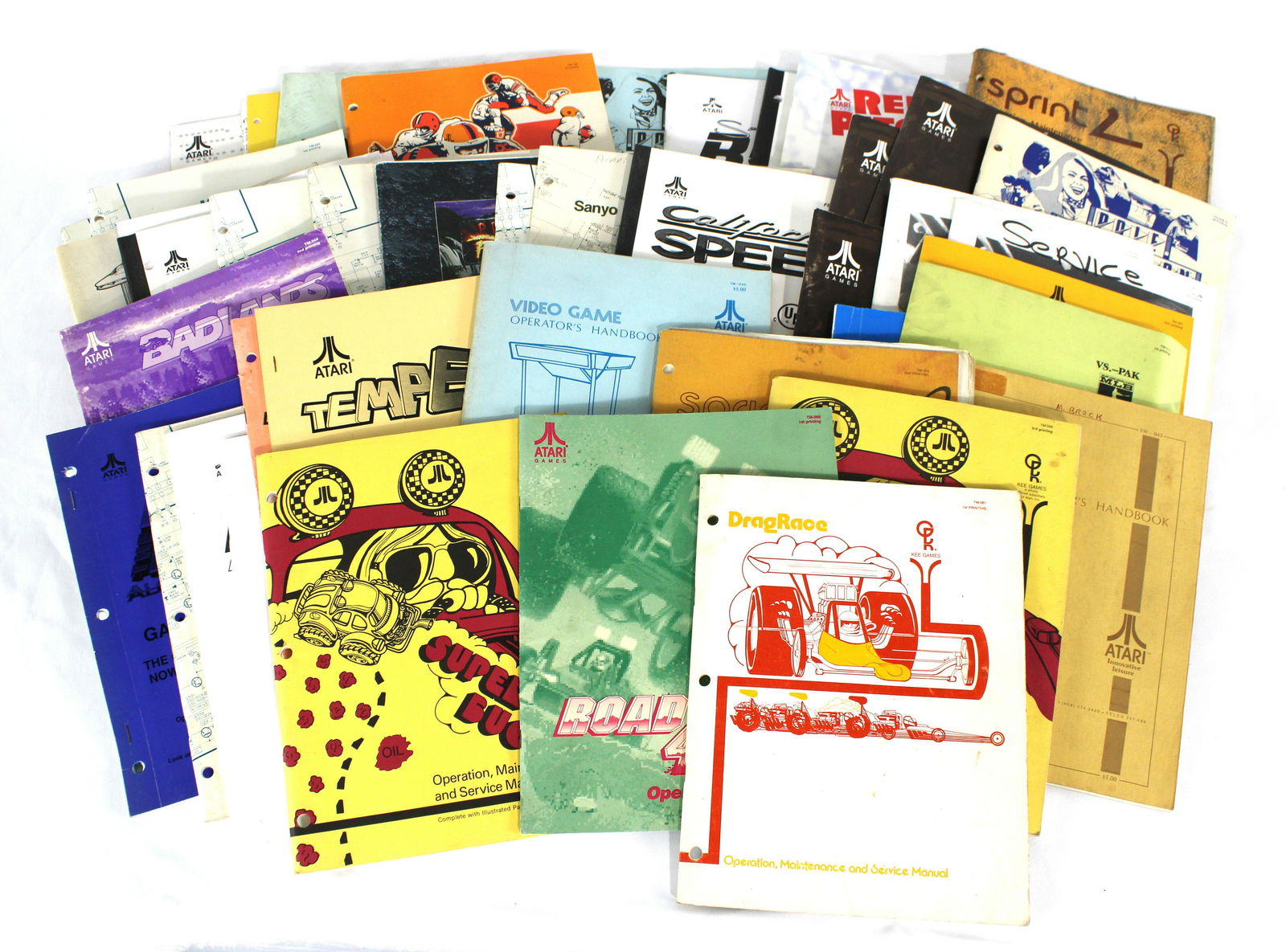 Atari Arcade Game Manuals Incl. Super Bug And Football