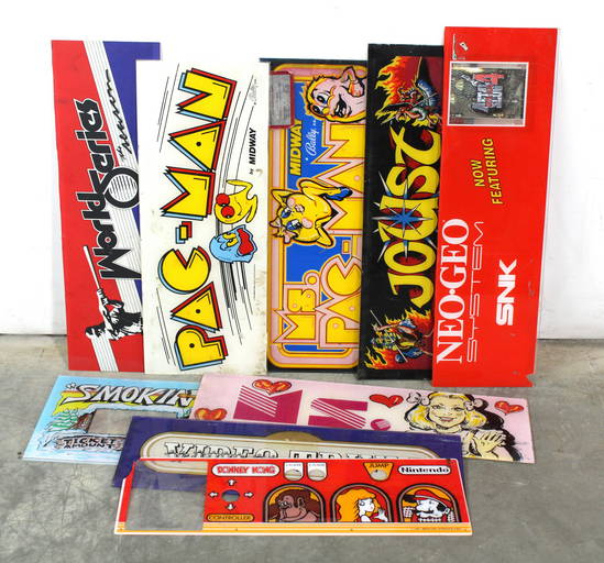 Arcade Game Headers Incl. Ms. Pac Man