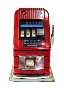 Mills Coin Op Gooseneck Lion Head Slot Machine