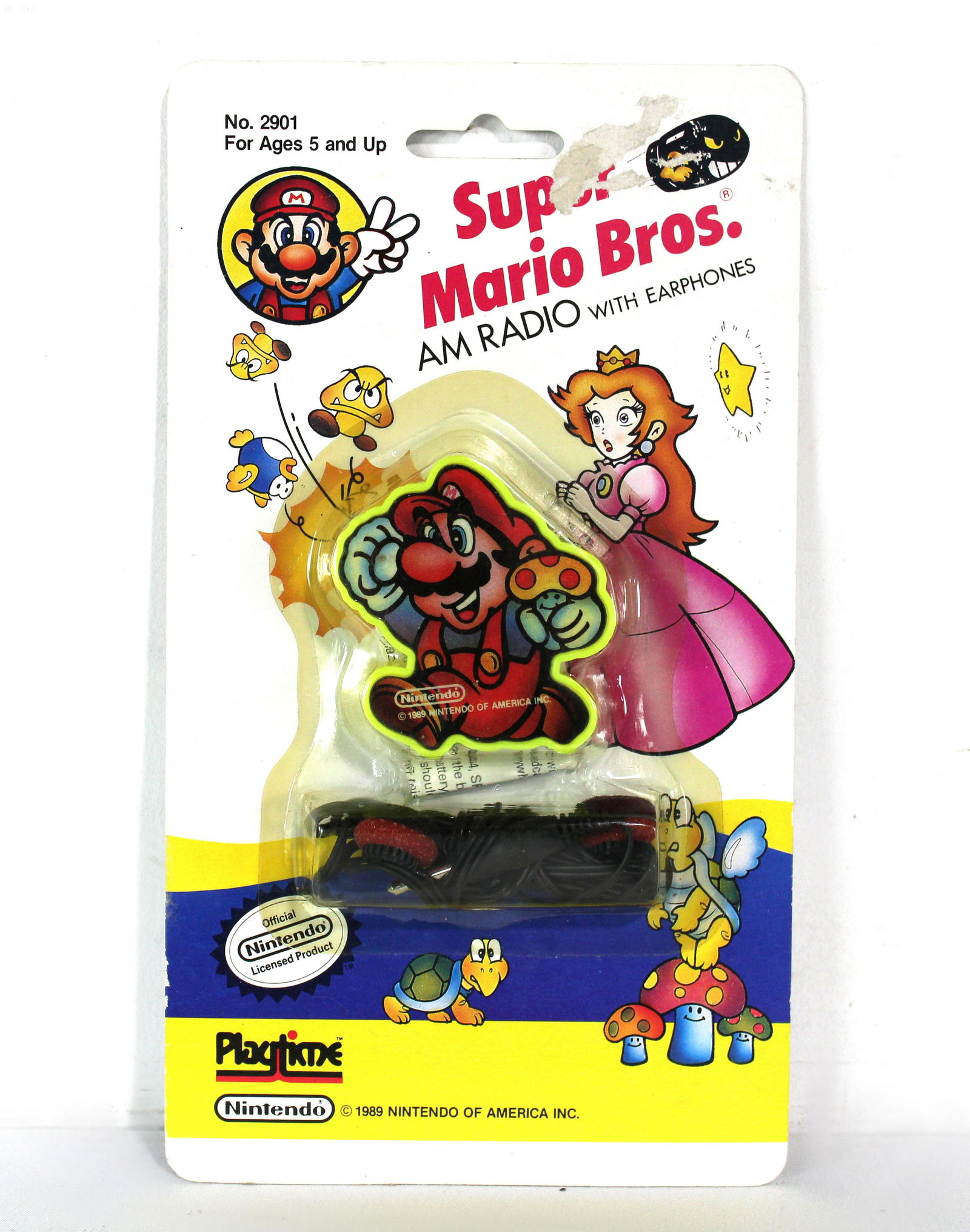 Nintendo Super Mario Bros Am Radio With Headphones, 1980s