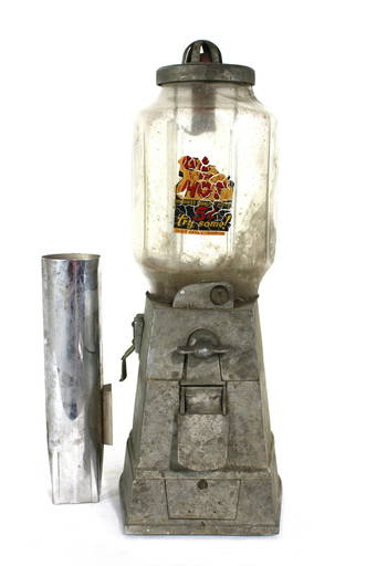 Asco Hot Nut Coin Op Vendor With Side Cup