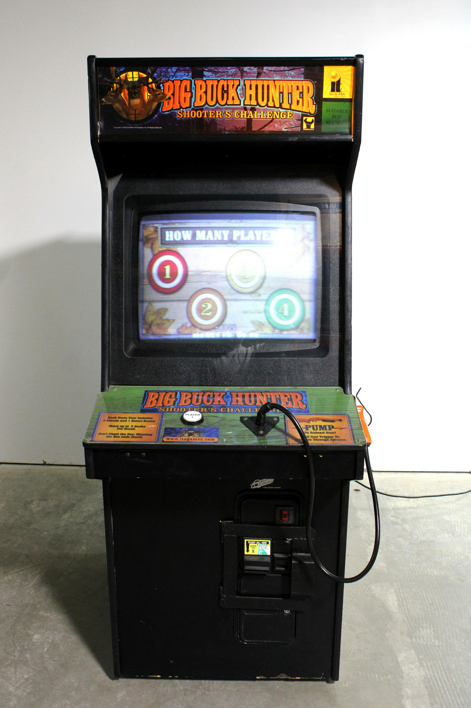 Big Buck Hunter Shooter's Challenge Arcade Game